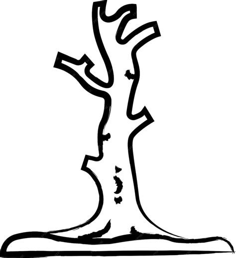 Premium Vector Dead Tree Hand Drawn Vector Illustration