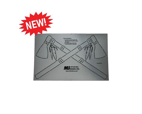 Crossed Hatchets Bead Roll Template