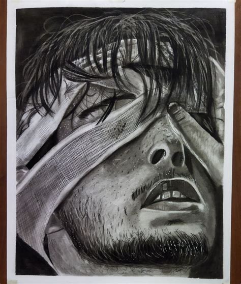 Hyper Relastic Charcoal Portrait