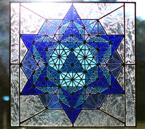 Stained Glass Isotropic Vector Matrix Art4infinity