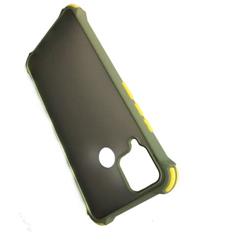 Premium Smoke Cover Shockproof With Bumper Back Cover Case For Oppo Realme C15 C12 Narzo 20