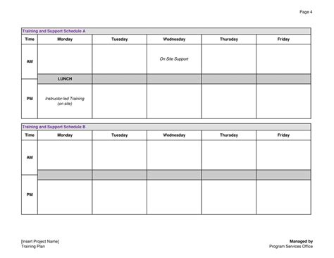Free Printable Employee Training Plan Templates Excel Pdf And Word