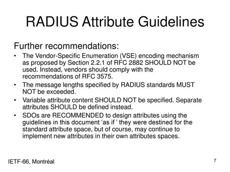 radext wg radius attribute guidelines ppt download