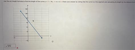 [answered] use the arc length formula to find the length of the curve y