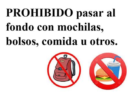 Prohibido Pasar Al Fondo Con Mochilas Pdf