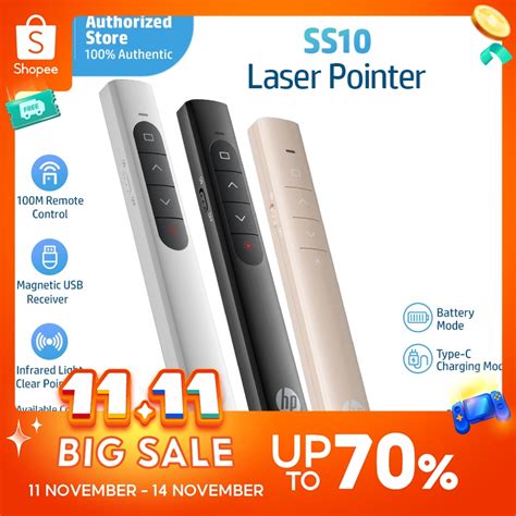 Hp Ss10 Laser Pointer 24ghz Usb A Wireless Presenter Pen For For Pc