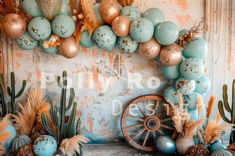 Avezano Tropical Balloon Party Photography Backdrop Designed By Polly