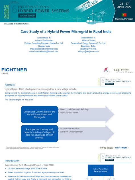 3a 3 Hyb22 048 Presentation Nandakumar Avinash Tn Pdf Solar Power