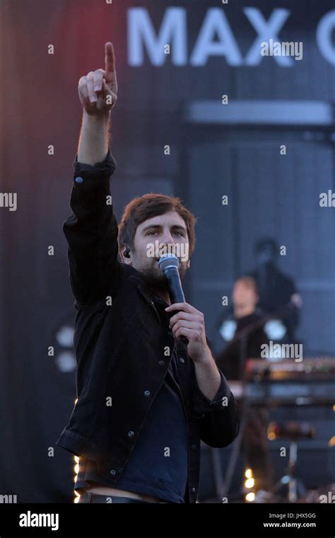Berlin 25th May 2017 German Singer Max Giesinger Performs Live At The Brandenburg Gate As Part