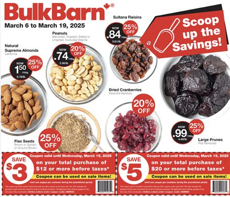 Bulk Barn Canada Coupons And Flyer Deals Save 3 To 5 Off Your
