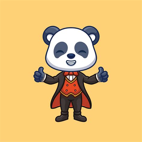 Magician Panda Cute Cartoon 40296513 Vector Art At Vecteezy