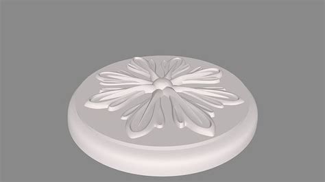 Round Rosette 004 3d Model 3d Model 3d Printable Cgtrader
