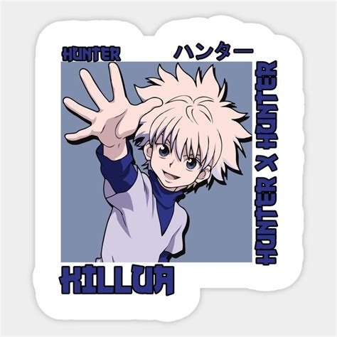 Anime Hunter X Hunter Killua Zoldyck Sticker Anime Art Tools Drawing Anime Tshirt