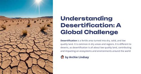 Understanding Desertification A Global Challenge