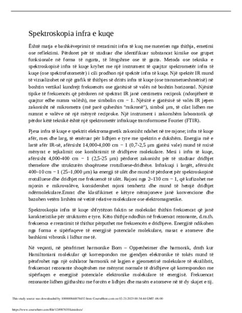 Pdf Spektroskopia Infra E Kuqe