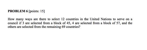 Solved PROBLEM 6 Points 15 How Many Ways Are There To Chegg Com