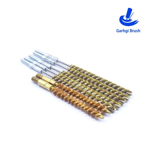 Small Copper Wire Pipe Brush For Tube Cleaning Polishing Deburring