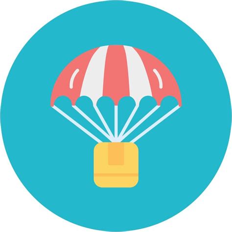 Premium Vector Parachute Vector Illustration Style