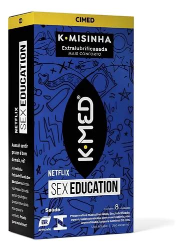 Camisinha Kmed Sex Education Caixa 8un Extralubrificada Mercadolivre