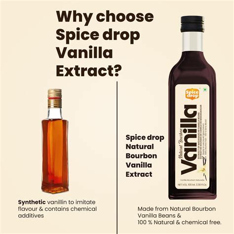 Liquid Bourbon Vanilla Extract 50ml 100 Ml Spice Drop India