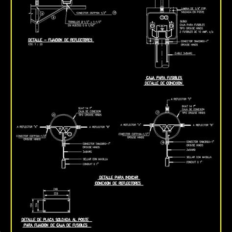 Post Connections Typical Detail DWG Detail For AutoCAD Designs CAD