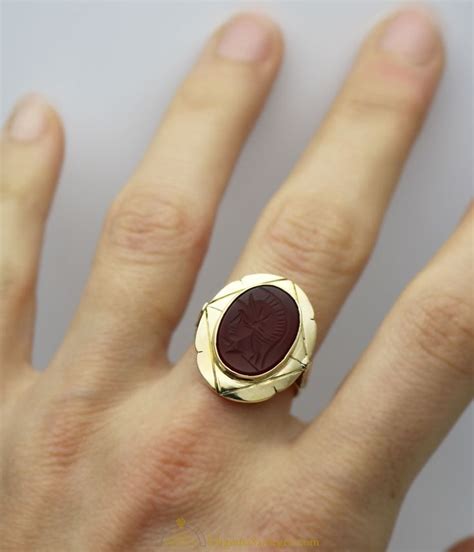 Anello Con Corniola Nera Gioielli Sardi Filigrana Sardegna Esseffe