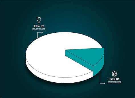 Isometric Vactor Pie Chart Infographic Template Premium Vector