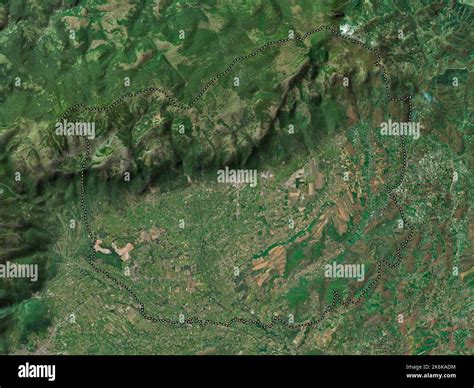 Istog Municipality Of Kosovo High Resolution Satellite Map Stock