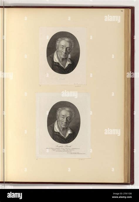 Tommaso Benedetti Engraver Portraits Dr Josephus Barth Steel
