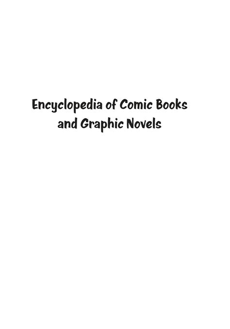 Solution Encyclopedia Of Comic Books And Graphic Novels Pdfdrive 1