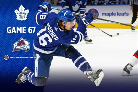 Toronto Maple Leafs Vs Colorado Avalanche Game 67 Preview Projected Lines And Tv Info