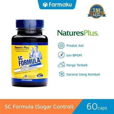 Promo Natures Plus Sc Formula Sugar Control Suplemen Kesehatan 60