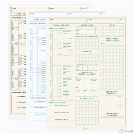 Custom Multiclass Character Sheet Dandd 5e Serwer2311392homepl
