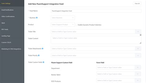 fluent forms integration with fluent support fluent support