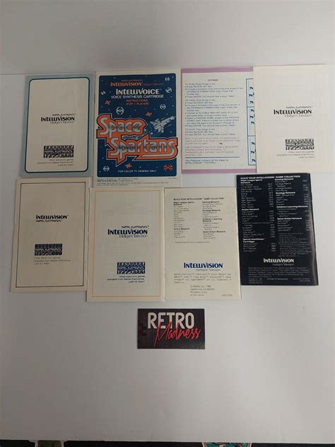 Vintage Intellivision Manual And Catalog Lot Retro Madness
