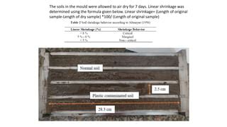 LINEAR SHRINKAGE LINEAR SHRINKAGE LINEAR SHRINKAGE PPTX Geology Science