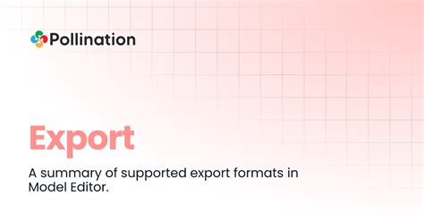 Export Pollination Docs
