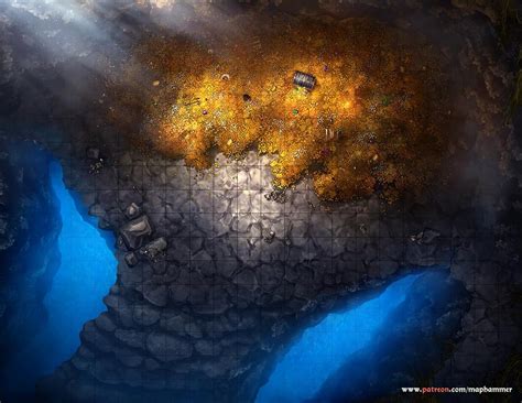 Giant Spider Lair 29x18 Battlemap Cave Rbattlemaps