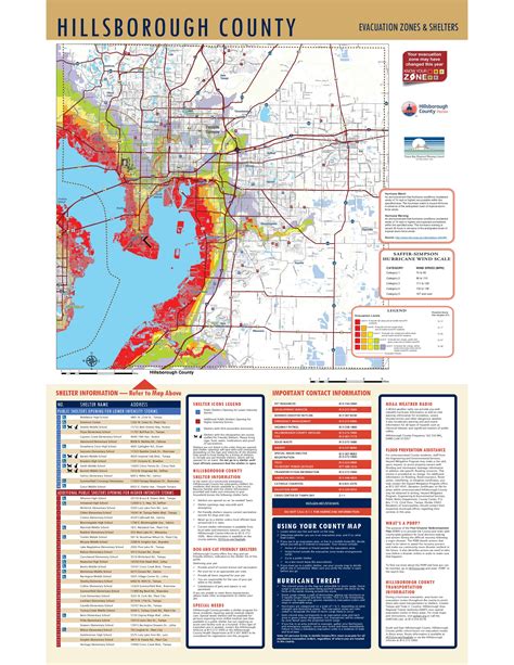 Hillsborough Evacuation Zone Map