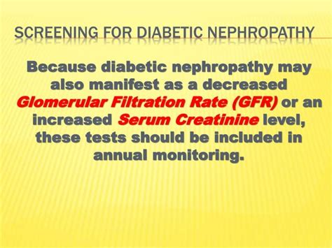 Early Detection Of Diabetic Nephropathy Ppt