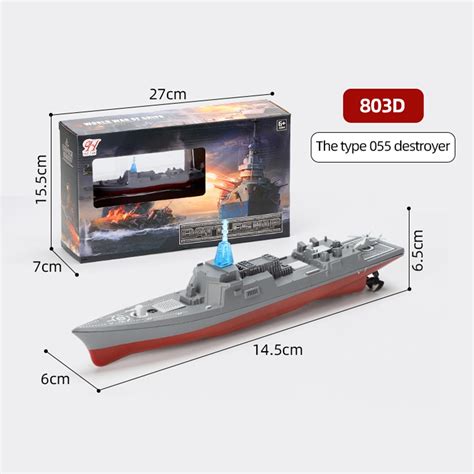 Mofun 803 24g Remote Control Warship Simulation Ship 803d