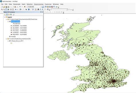 arcgis desktop converting shapefile coordinates geographic
