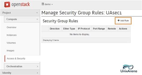 Launching The First Openstack Instance Unixarena