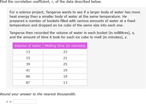 Ixl Calculate Correlation Coefficients Year 13 Maths Practice