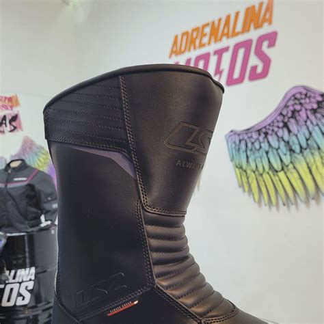 Bota Ls2 Urano Man Wp Preto Conforto Proteção E Impermeabilidade