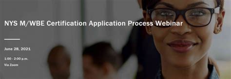 Nys M Wbe Certification Application Process Webinar Center For Economic Growth