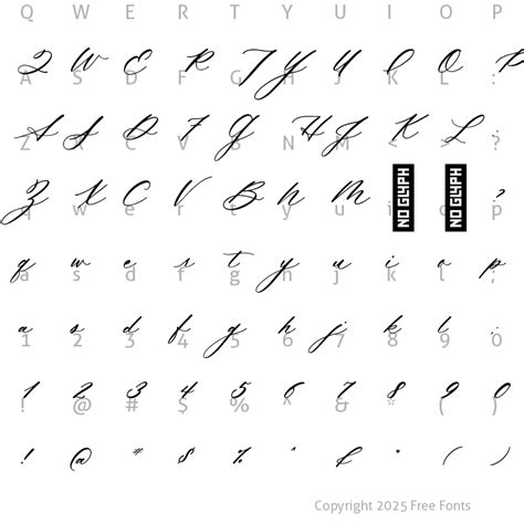 m script font