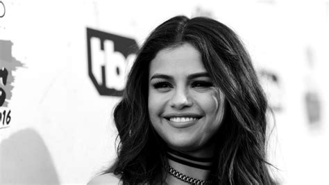 Selena Gomez Black And White Photoshoot
