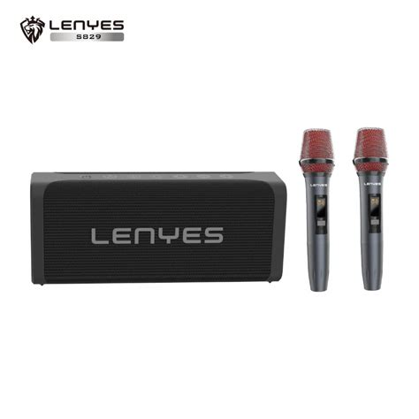 Jual Lenyes S829 80w Portable Ktv Wireless Speaker Microphone Karaoke Bluetooth 5 0 Heavy Bass