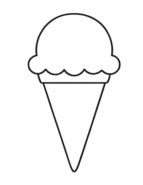 Free Printable Ice Cream Cone Templates For Crafts And Stencils